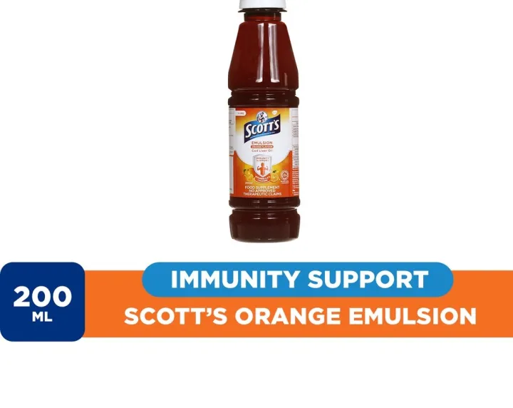 Scotts Emulsion Orange Vitamins for Kids 200ml | Lazada PH