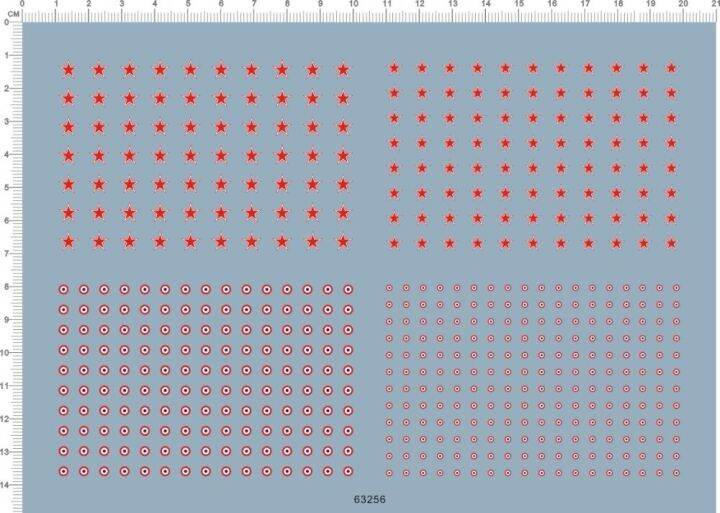 1/144 N Soviet Union U.S.S.R. Red Star French Air Force FAF Model Decal ...