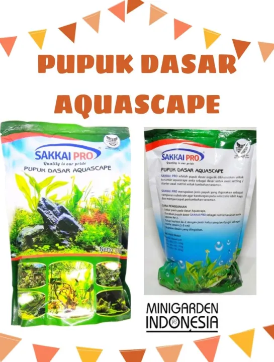 PUPUK DASAR AQUASCAPE SAKKAI PRO 1 KG PUPUK ORGANIK MEDIA TANAM ...