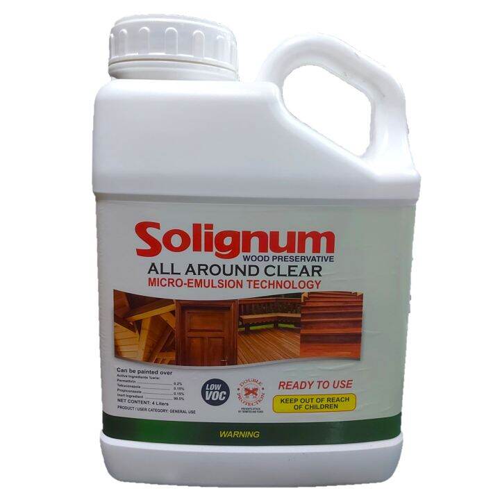 Solignum Wood Preservative All Around Clear for Termite Control - 4L ...