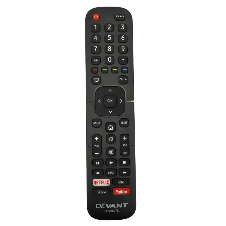 New EN2BE27D For Hisense DEVANT LCD TV Remote Control with Netflix ...