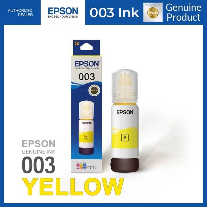 Epson 003 YELLOW Ink Brand New Original for L1110 L3110 L3116 L3150 ...