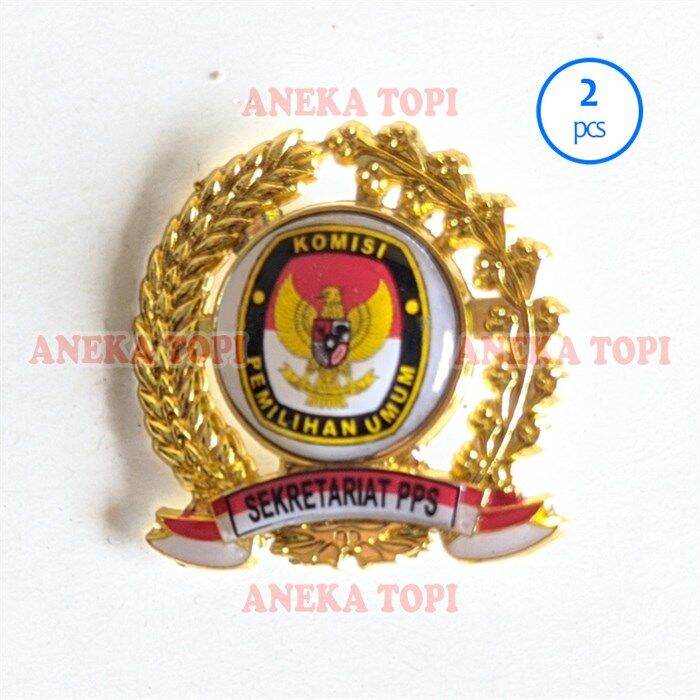 Pin Sekretariat PPK PPS Bros Pin Panitia Pemilihan Model Padi Kapas ...