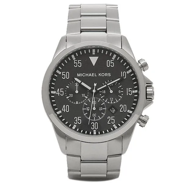 นาฬิกาผู้หญิง MICHAEL KORS Gage Chronograph Black Dial Stainless Steel ...