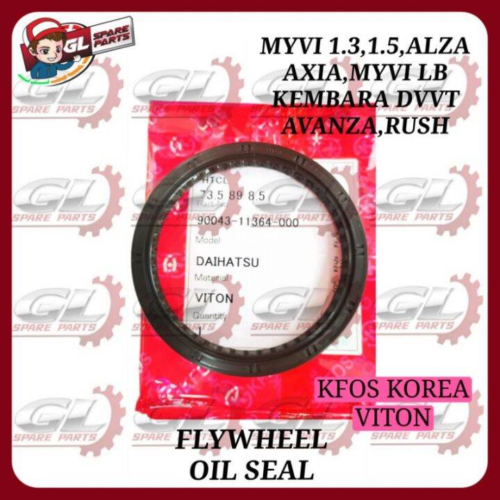 FLYWHEEL OIL SEAL PERODUA MYVI 1.3 1.5 LAGIBEST AXIA ALZA KEMBARA DVVT ...