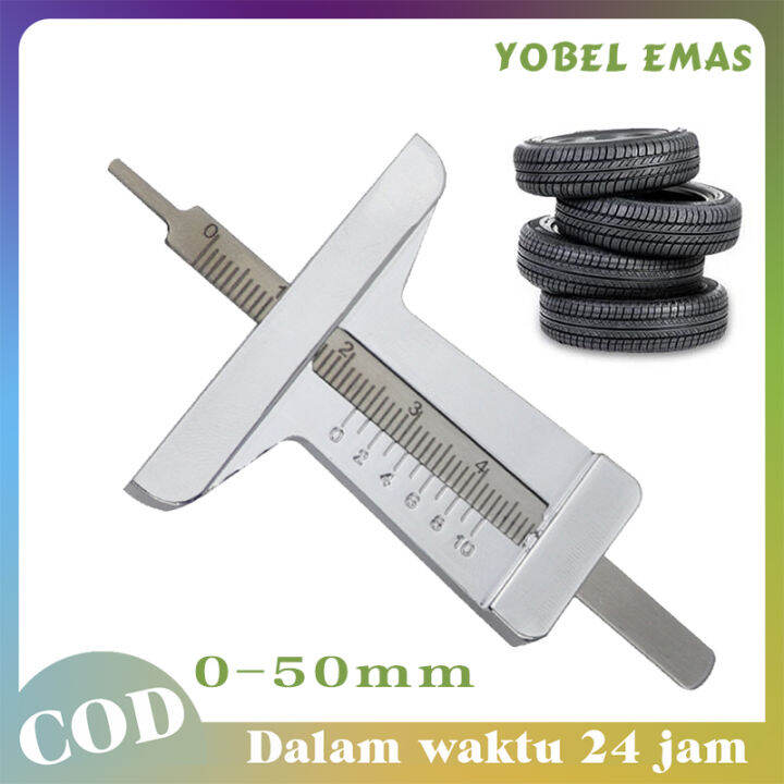 Tread Depth Gauge Utake 0-50mm Car Tyre Tire Tread Vernier Depth Gauge ...