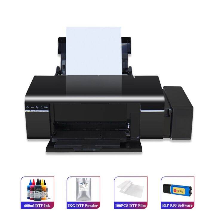 Oyfame เครื่องพิมพ์ A4 DTF Impresora Dtf L805 A4 DTF สำหรับเสื้อผ้ายีนส์มีฮู้ด Dtf A4พิมพ์ลาย ...