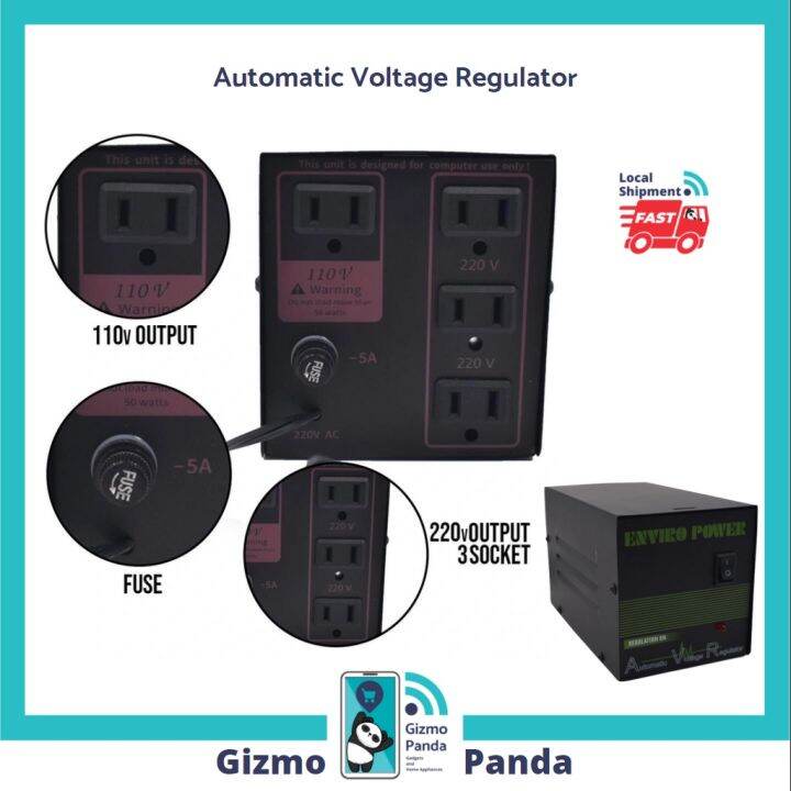 500W Enviro Power Regulator w/ 220V 110V Automatic Voltage Regulator ...