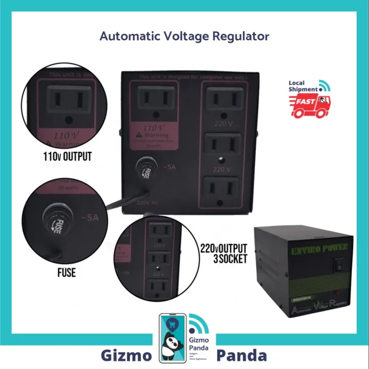 durable 500W Enviro Power Regulator w/ 220V 110V Automatic Voltage ...