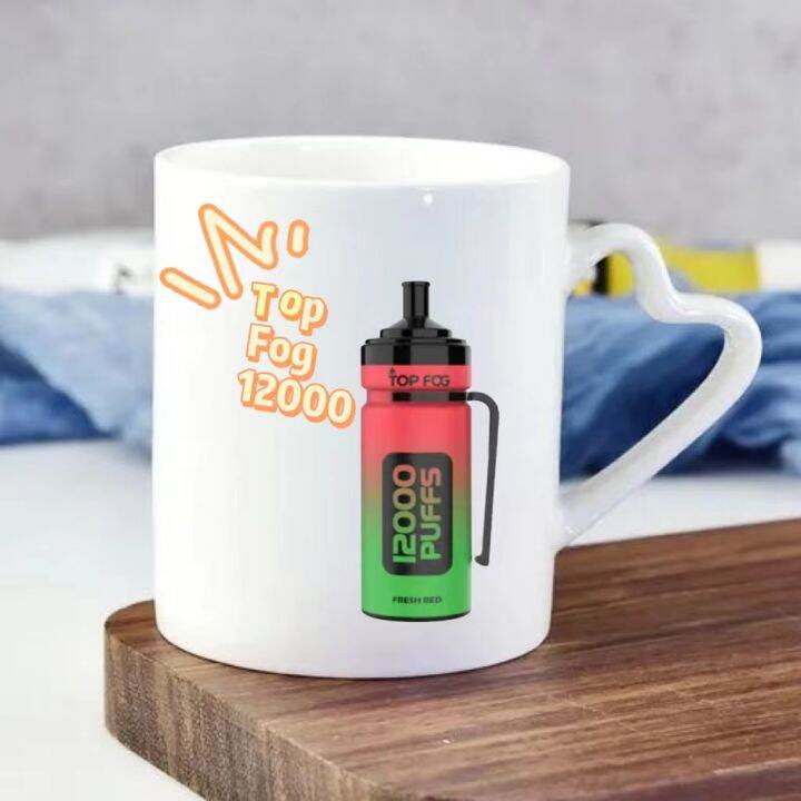 Top fog 12k puff kit bottle design ENJOY Graphic Health Warning | Lazada PH