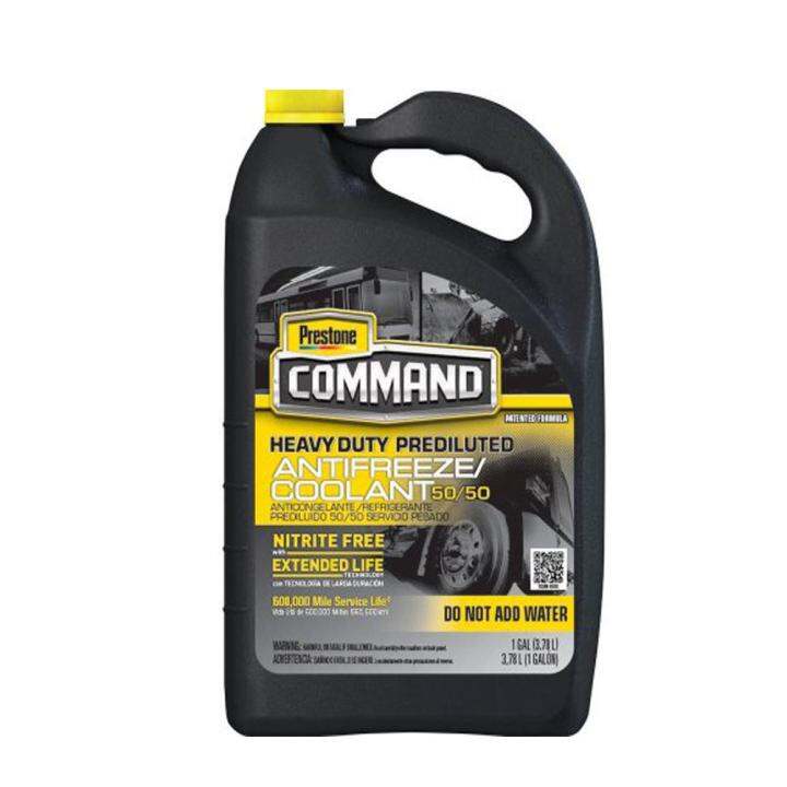 [HCM]Nước làm mát màu vàng Prestone Command Coolant 50/50 3.78L | Lazada.vn