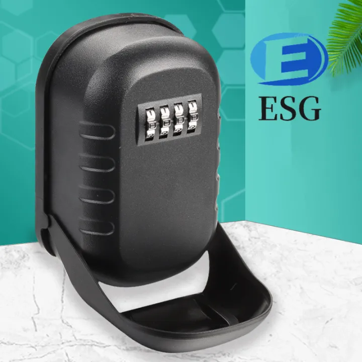 Key Storage Lock Box,Wall Mounted 4-Digit Password Lock Box,Key Safe ...