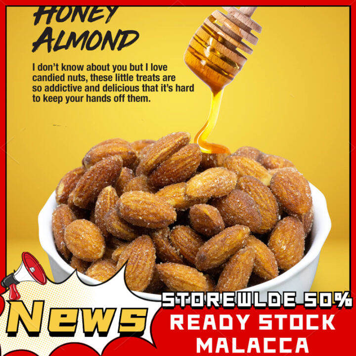 [𝗛𝗔𝗟𝗔𝗟]Creativity Med Honey Almond Nut NUts Delicious Granola Snacks ...