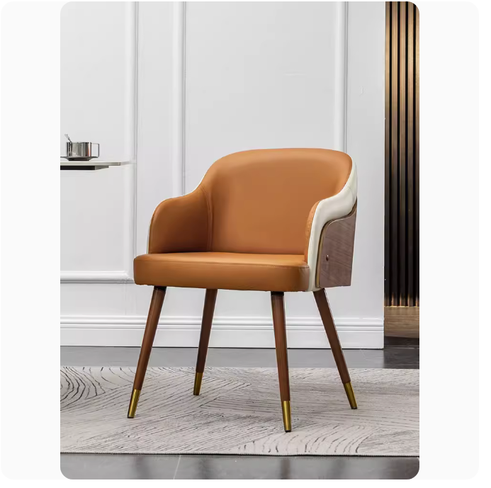 Modern Luxury Solid Wood Dining Chair Negotiation Chair Makeup Chair ...