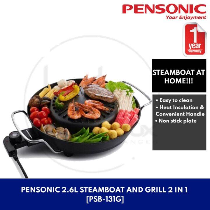 PENSONIC THAI / BBQ STEAMBOAT COOKER PSB-131G | Lazada