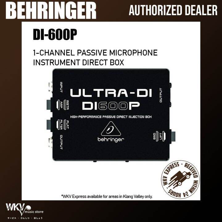 Behringer Ultra-DI DI600P 1-channel Passive Microphone / Instrument ...