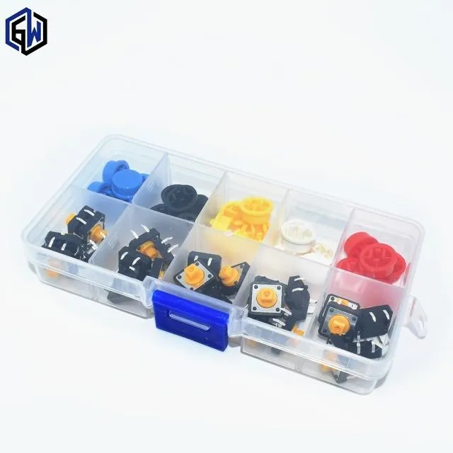 25PCS Tactile Push Button Switch Momentary 12*12*7.3MM Micro switch ...