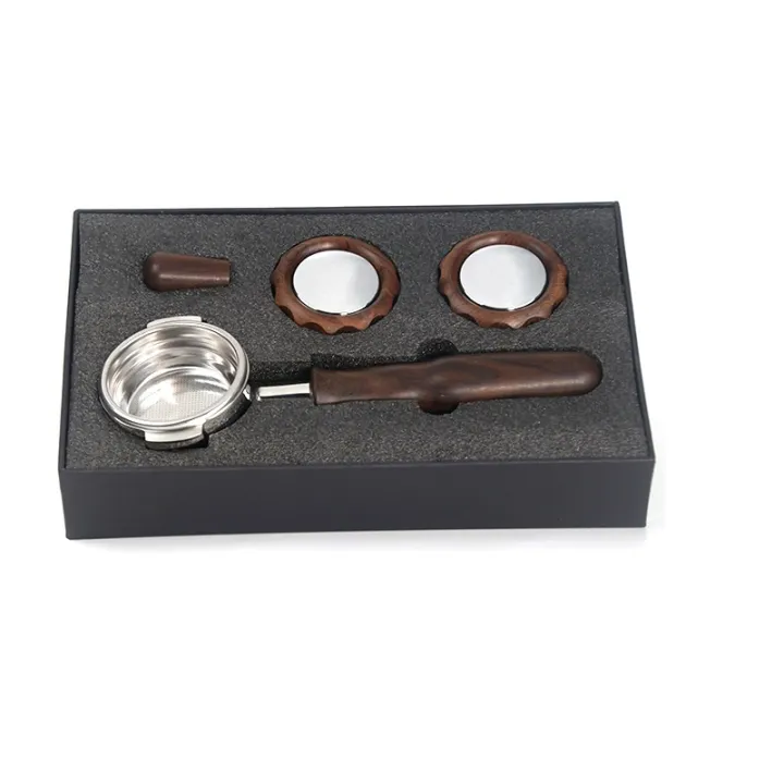 Coffee Machine DIY Accessories 58MM Bottomless Portafilter Filter Holder Basket for Expobar E61 ...