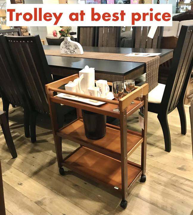 Solid Wood Kitchen/Hall Trolley | Lazada