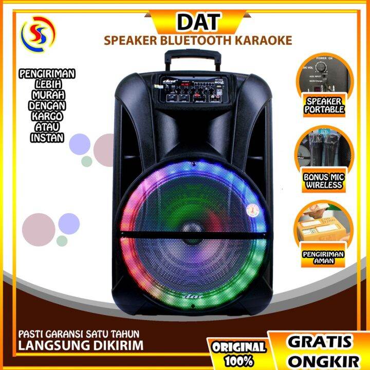 Speaker Bluetooth Speaker Trolley Speaker Karaoke Speaker Dat Dt 1535