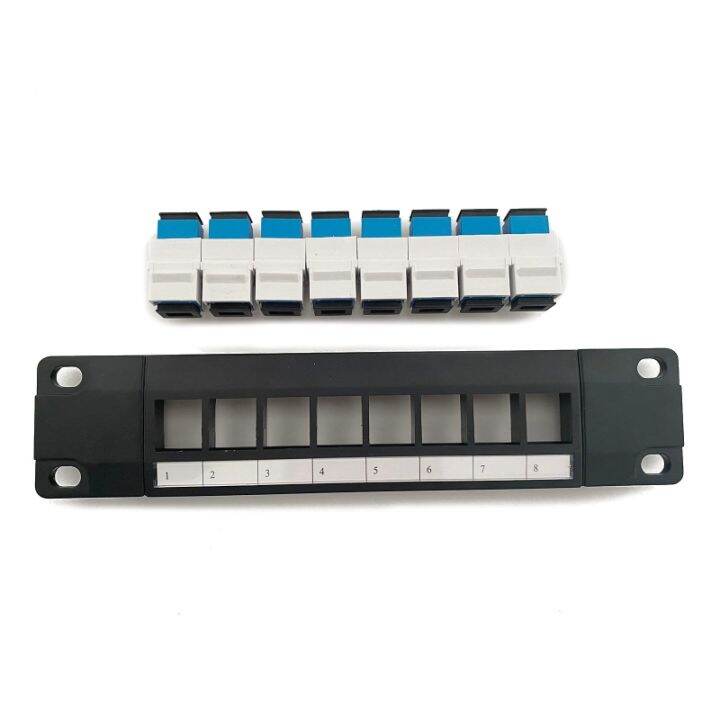 8 Port SC Optical Fiber Patch Panel Support 1U Network Patch Panel UTP ...