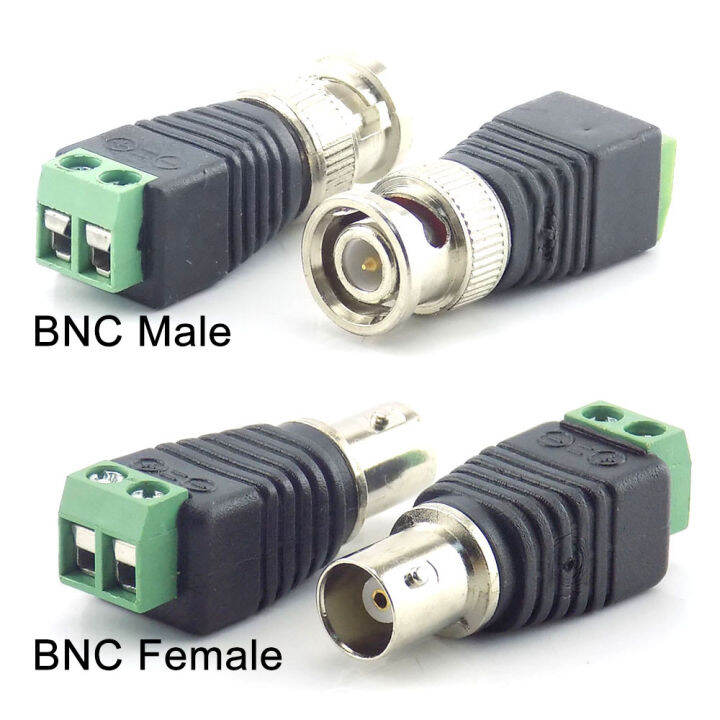 5pcs BNC DC male female power supply Connector 5.5X2.1MM Connectors Coax Cat5 adapter 12V Male ...