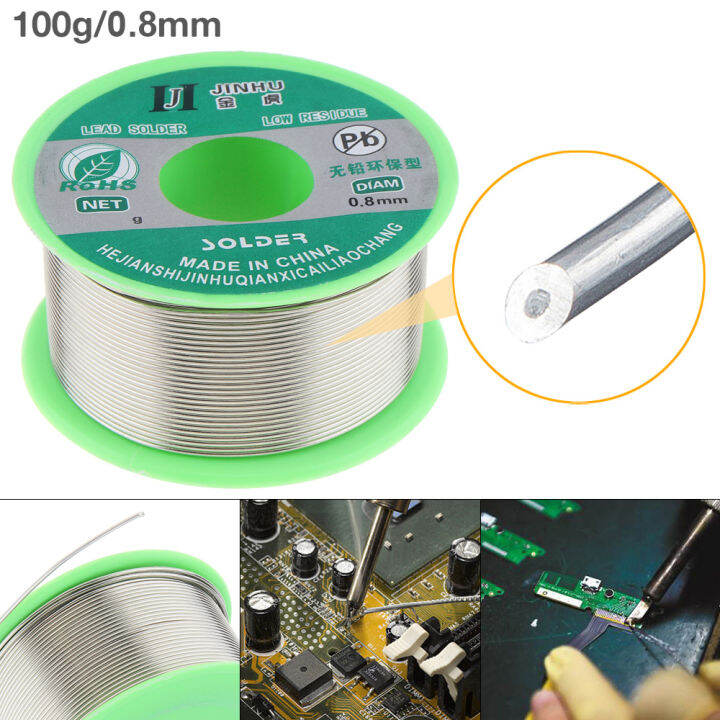 100g 0.8mm Sn99.3 Cu0.7 Rosin Core Solder Wire with Flux and Low ...
