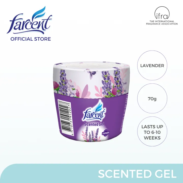 Farcent Air Freshener Scented Gel - Lavender 70g | Lazada PH