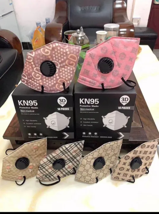 HOT!!! KN95 face mask with valve Designer Luxury Gcci Black SNN Fatina ...