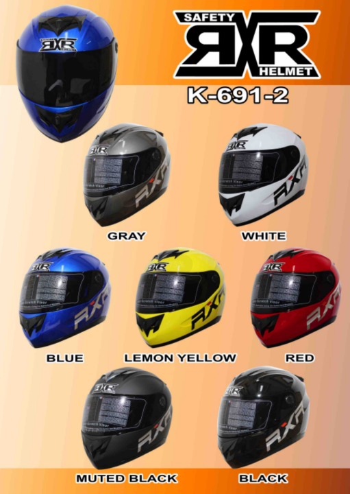 RXR Full Face Helmet K691-2 | Lazada PH