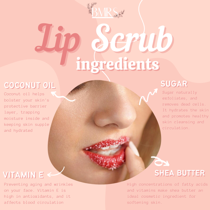 BEST SELLING LIP COSMETIC!!! Original BMRS Lip Scrub (Tinted) with ...