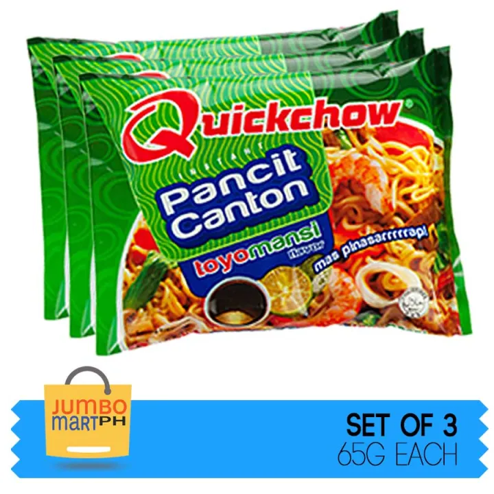 QUICKCHOW PANCIT CANTON TOYOMANSI FLAVOR 65G / SET OF 3 | Lazada PH