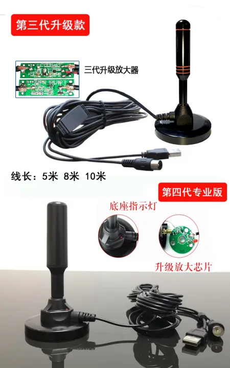 Free DTMB terrestrial digital TV receiving antenna HD digital set-top ...