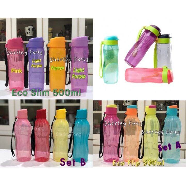TUPPERWARE Eco Fashion / Eco Slim 500ml with strap | Lazada