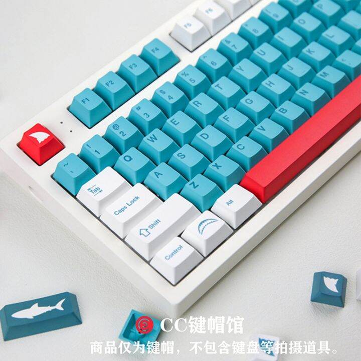 【Keycap Only】GMK Shark Keycaps Cherry Profile PBT Sublimation Keycap ...