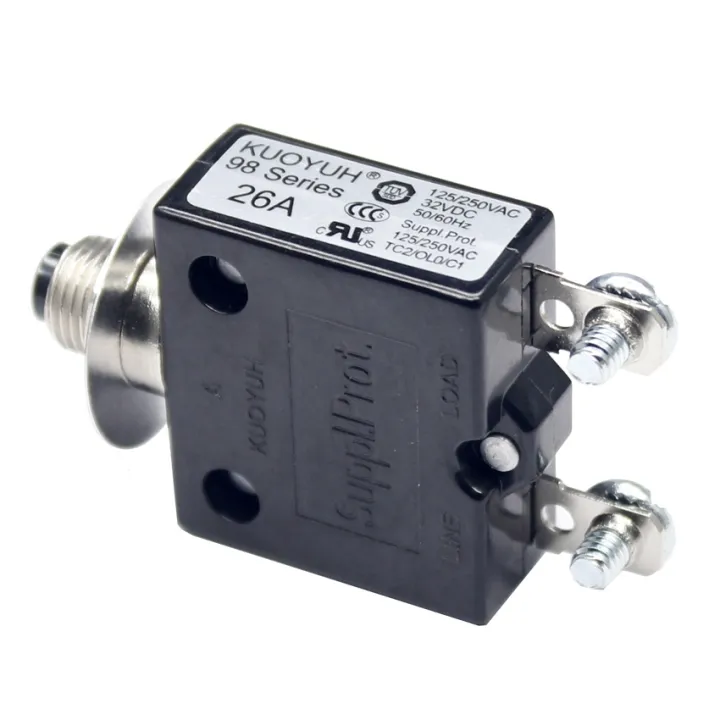 KUOYUH 98 SERIES 26A Circuit breakers SWITCH of Micro Thermal Protector ...