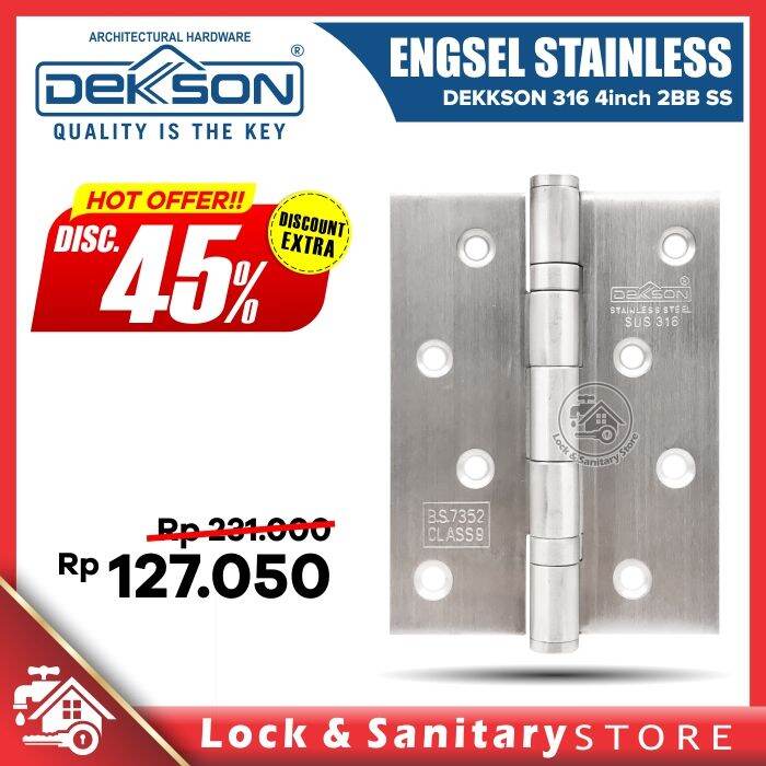 Engsel Dekson Dekkson ESS 316 4X3X2MM 2BB SSS Engsel Pintu dan Jendela ...
