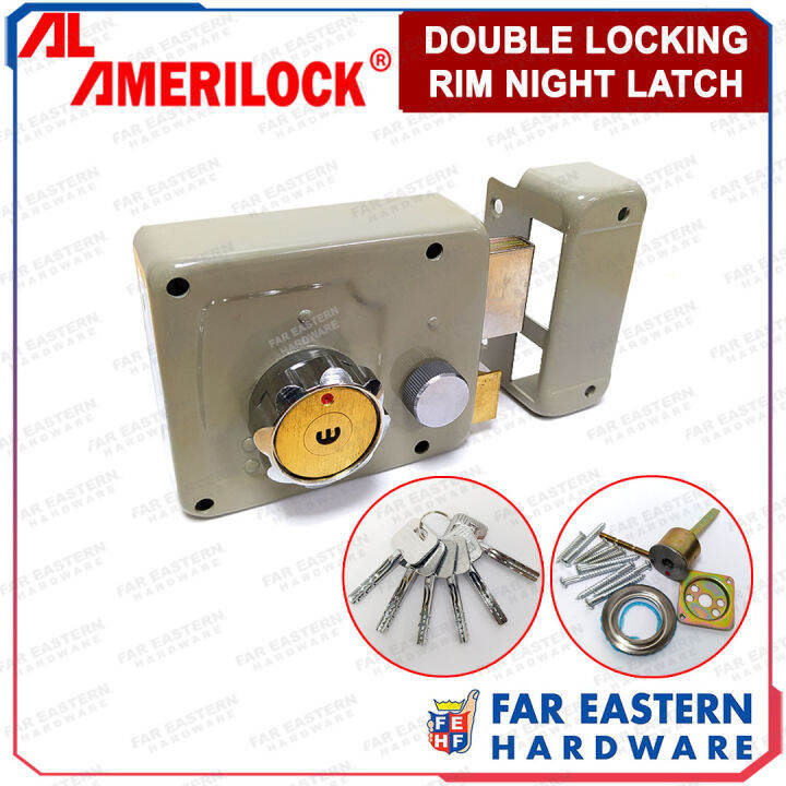 AMERILOCK Double Locking Rim Door Lock Night Latch | Lazada PH