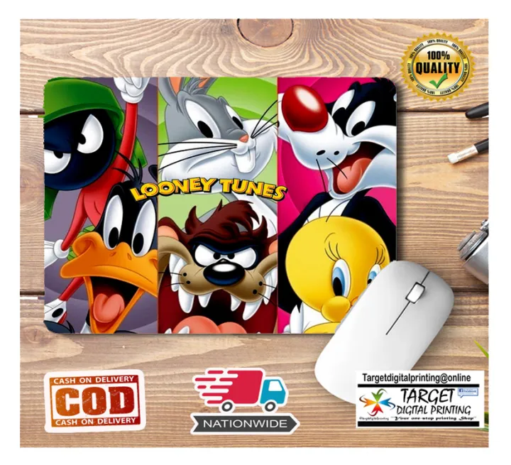 CartoonsLOONEY TUNES Mouse Pad 5mm Thick Mouse Pad High Quality Prints ...