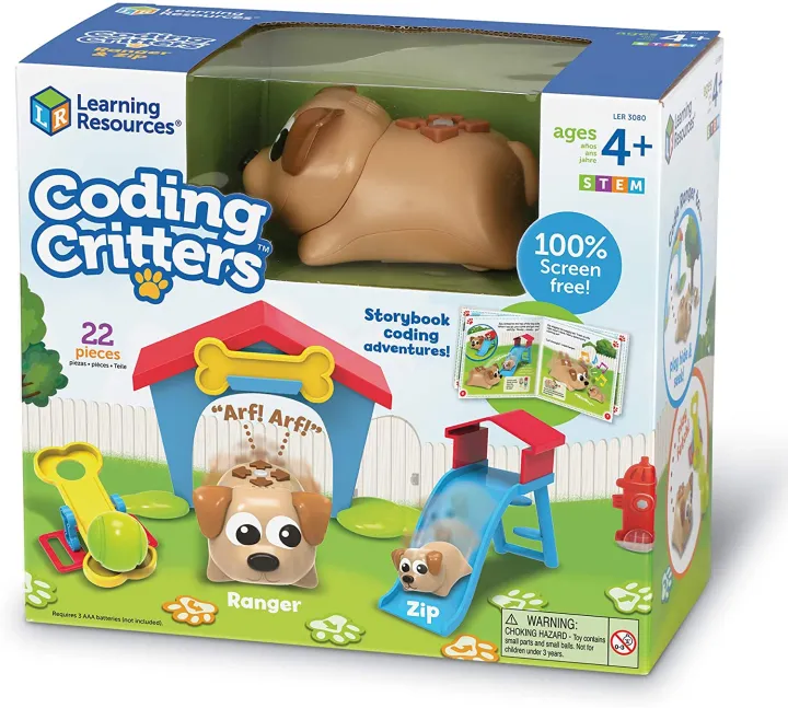 Learning Resources, Coding Critters: Ranger & Zip, STEM ชุดออกแบบโค้ดดิ้งกิจกรรมน้องหมาผจญภัย ...