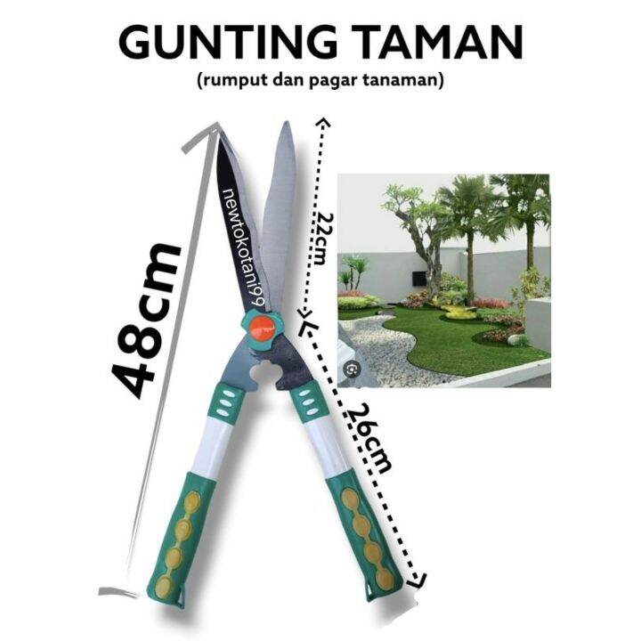Gunting rumput besar 48cm gunting taman tanaman gunting pagar tanaman ...