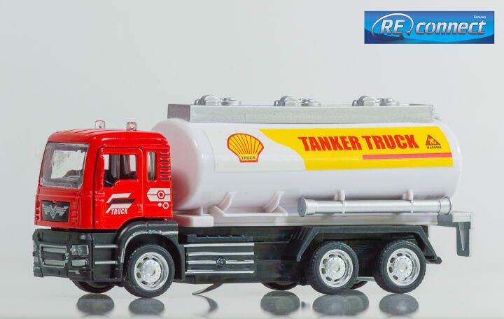 โมเดลรถบรรทุกขนส่งถังน้ำมัน 6ล้อ เชลล์ โลจิสติกส์ รถยนต์ ของเล่น สะสม ...