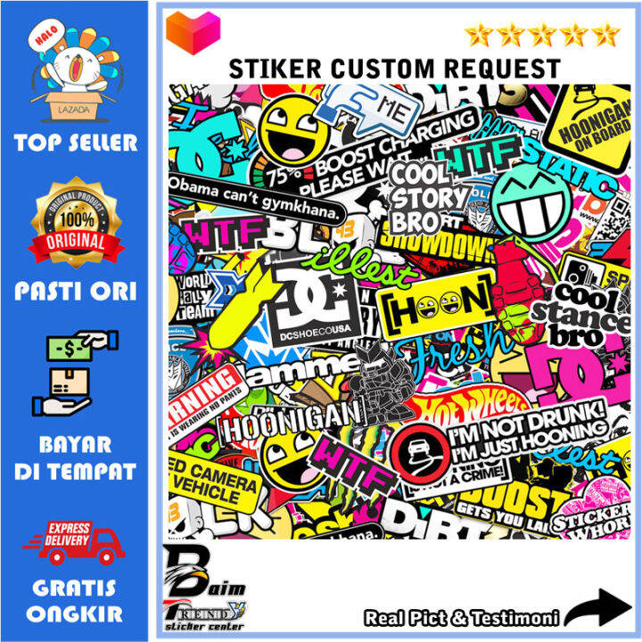 Stiker Custom Sticker Free Bebas Request Desain Suka Suka Komunitas ...