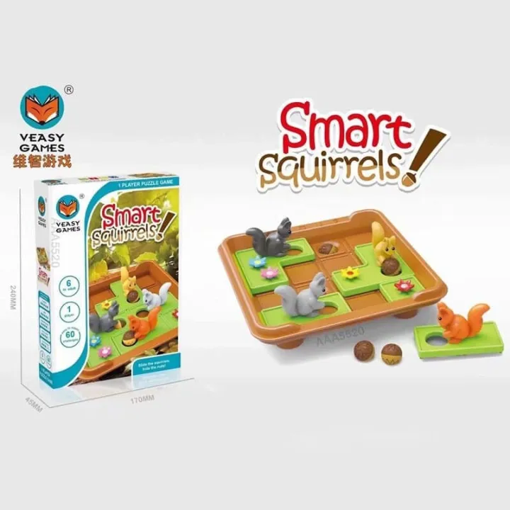 Smart squirrels go nuts Logic game เกมกระรอกฉลาด เกมกระรอกเก็บลูกสน เกทเสริมเชาว์ เชิงตรรกะ ...