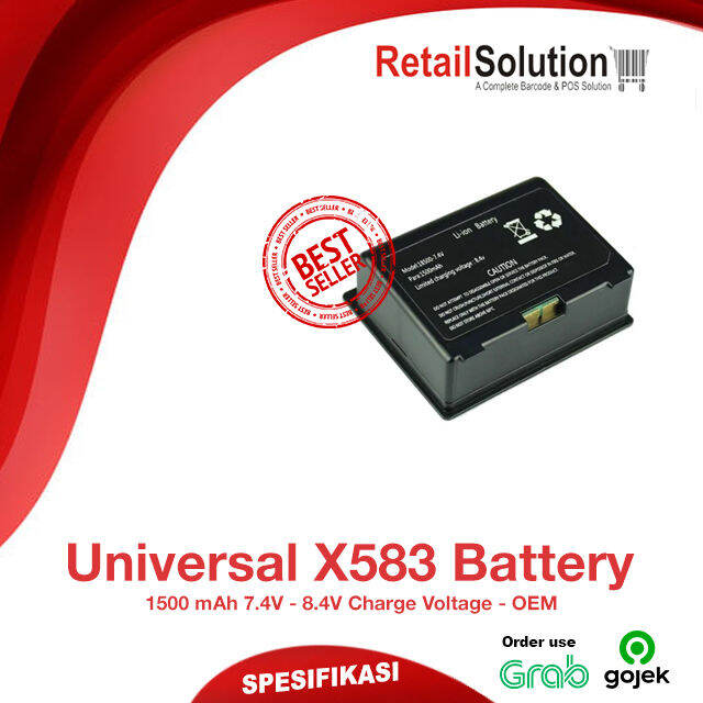 Baterai Battery Mobile Printer Bluetooth Thermal X583 / X-583 | Lazada ...