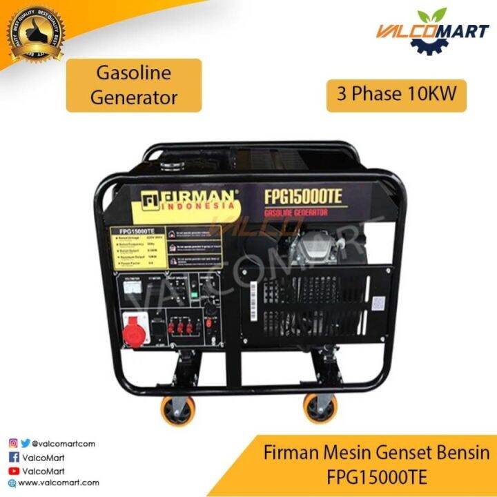 Firman Mesin Genset Bensin FPG15000TE 3 Phase 10KW. Gasoline Generator ...