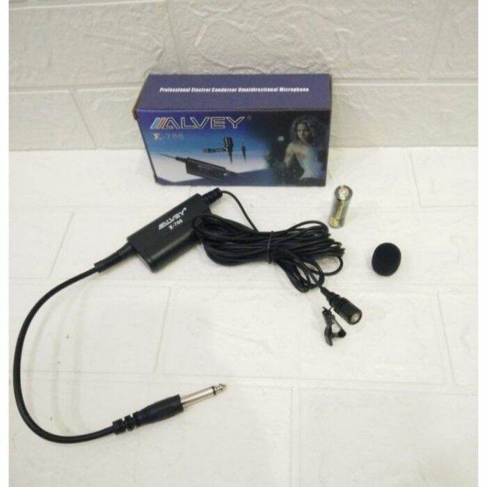 MIC JEPIT/IMAM KABEL 7 METER ALVEY LV 788 CONDENSER MICROPHONE | Lazada ...