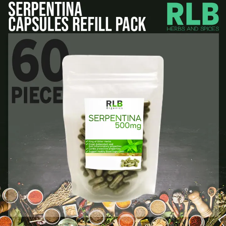 Organic Pure Natural Serpentina Capsules Refill Pack (60 Capsules ...