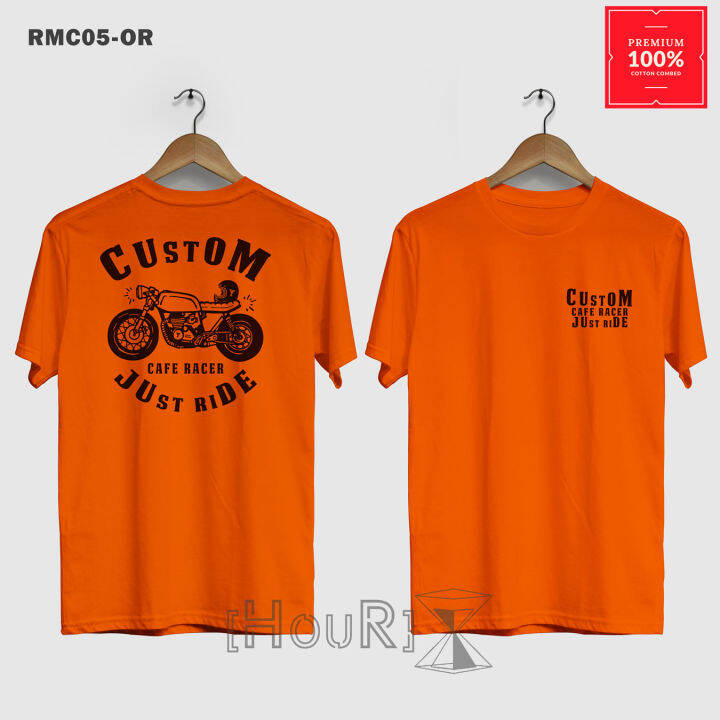 BAJU KAOS MOTOR custom T-shir PRIA PAKAIYAN BIKER MOTOR custom LENGAN ...