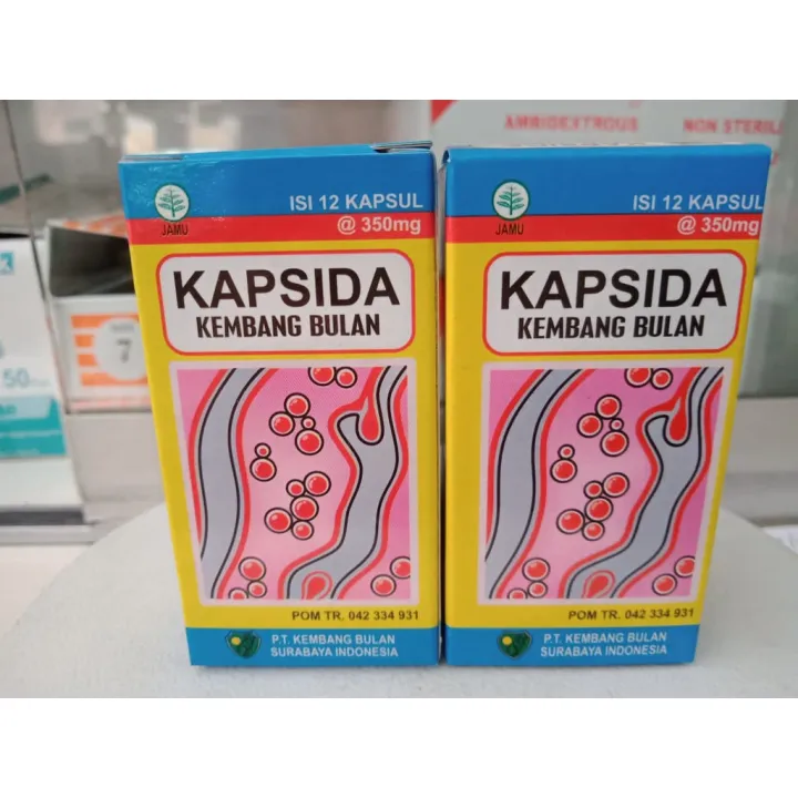 KAPSIDA CAPS | Kapsida Kembang Bulan 12 Kapsul | Kapsida Bersih Darah ...